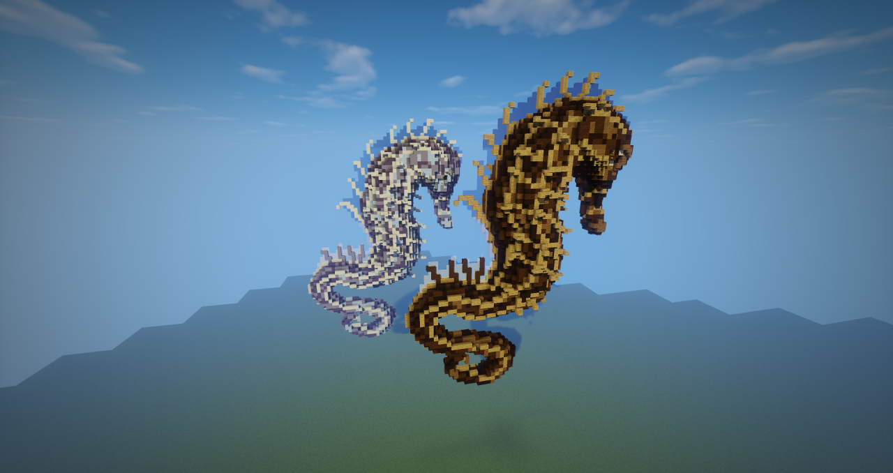 Minecraft- Organic Seahorse Build Minecraft Map