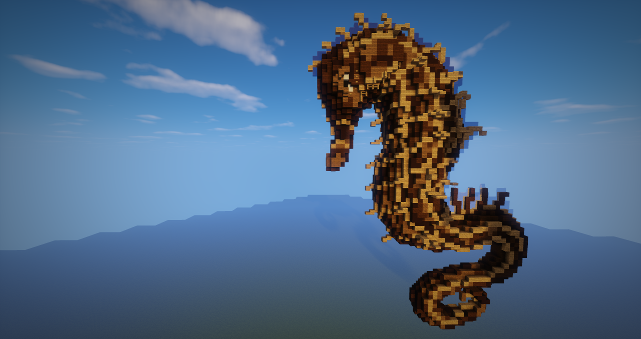 Minecraft- Organic Seahorse Build Minecraft Map