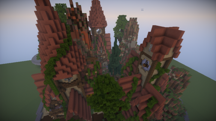 The Flying Town Minecraft Map