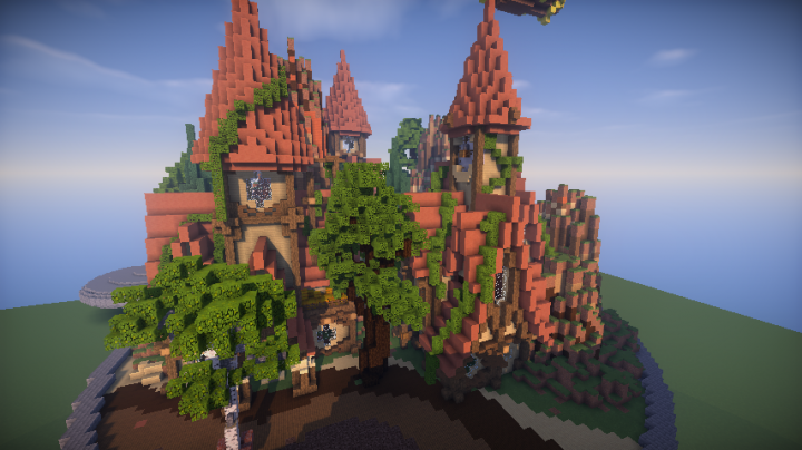 The Flying Town Minecraft Map