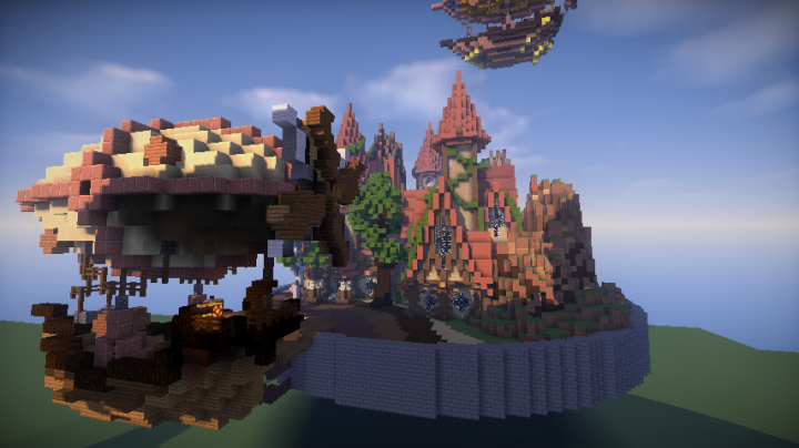 The Flying Town Minecraft Map