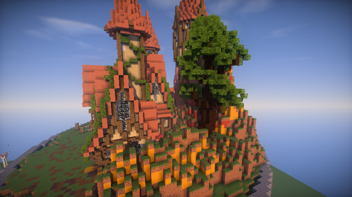 The Flying Town Minecraft Map