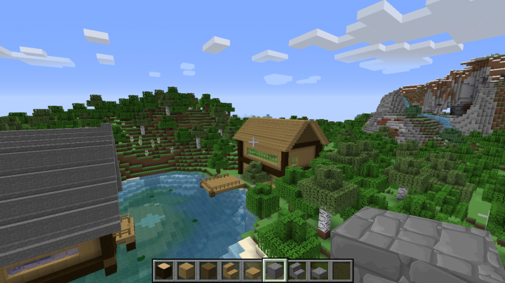 Lake houses Minecraft Map