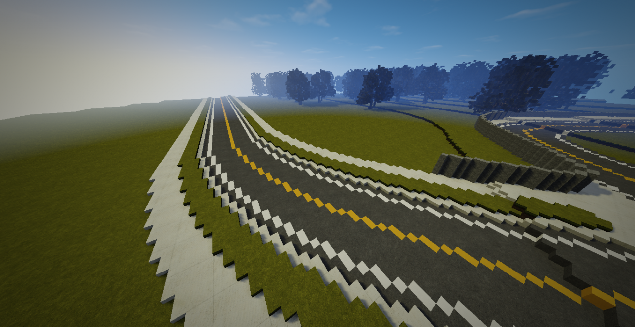 Norwegian Curved Road Minecraft Map