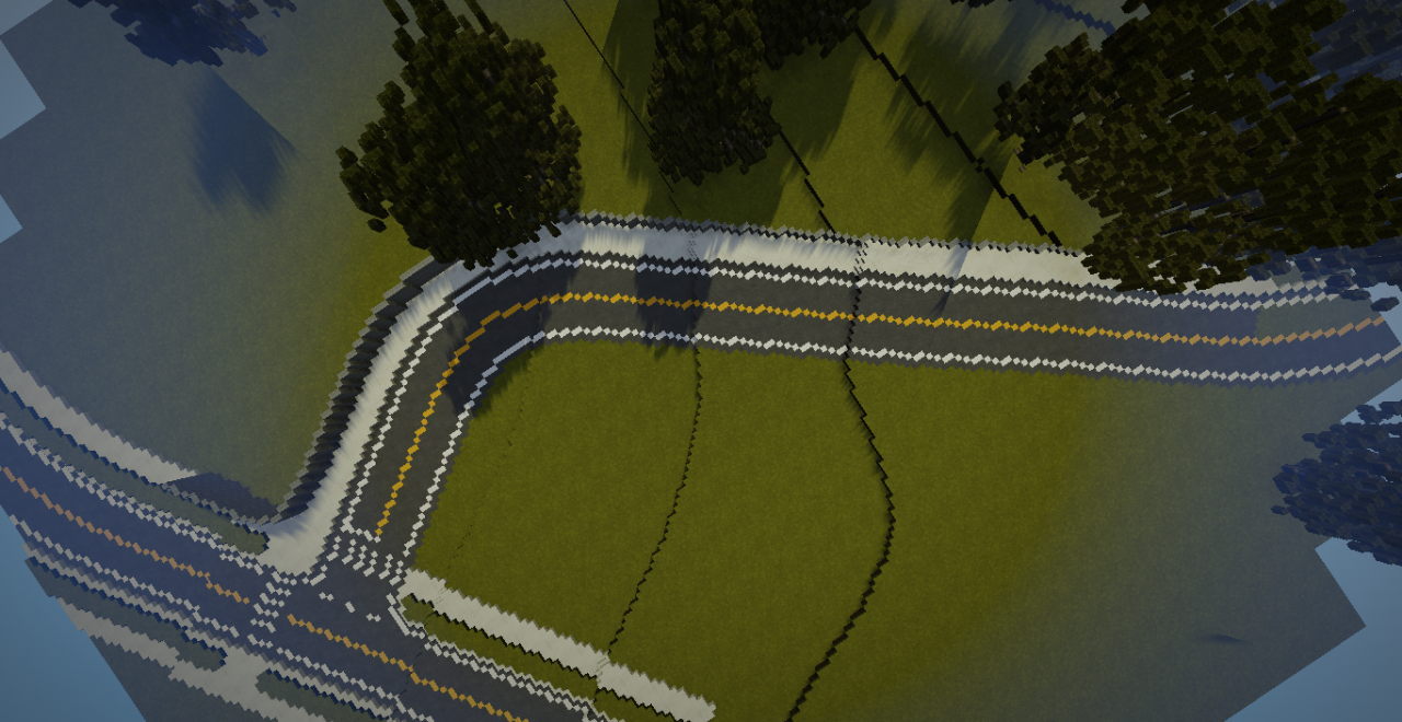 Norwegian Curved Road Minecraft Map