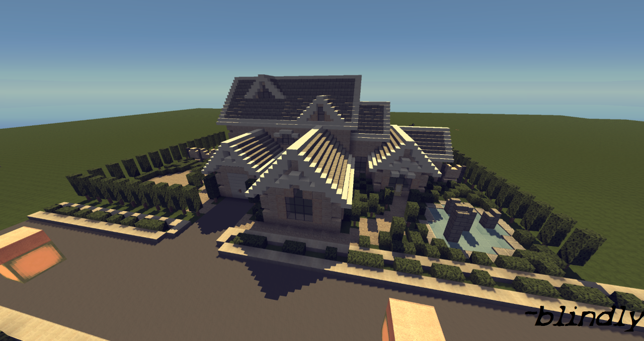 Small Mansion (garden update) Minecraft Map