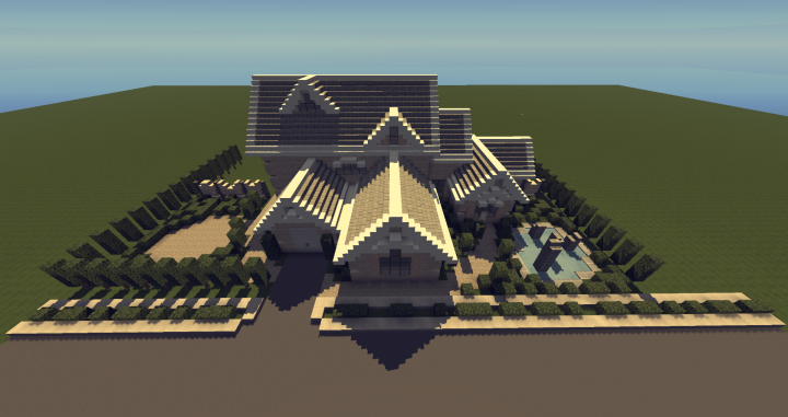 Small Mansion (garden update) Minecraft Map