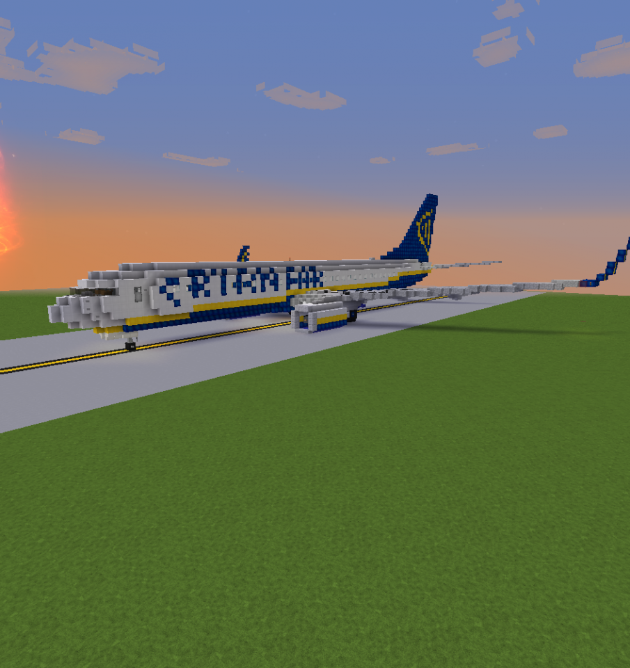 RyanAir Boeing 737-800 Minecraft Map