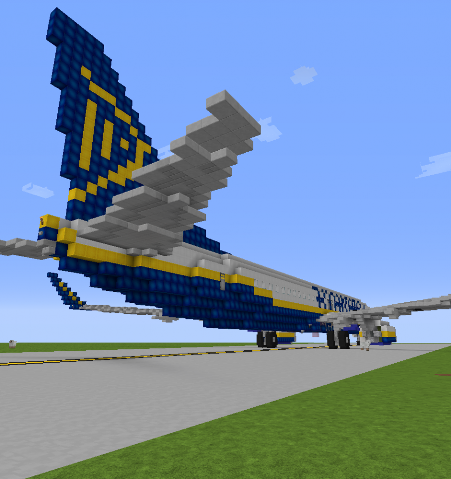 RyanAir Boeing 737-800 Minecraft Map