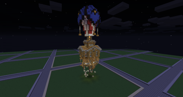Hot Air Balloon House: Infernal Realms Minecraft Map