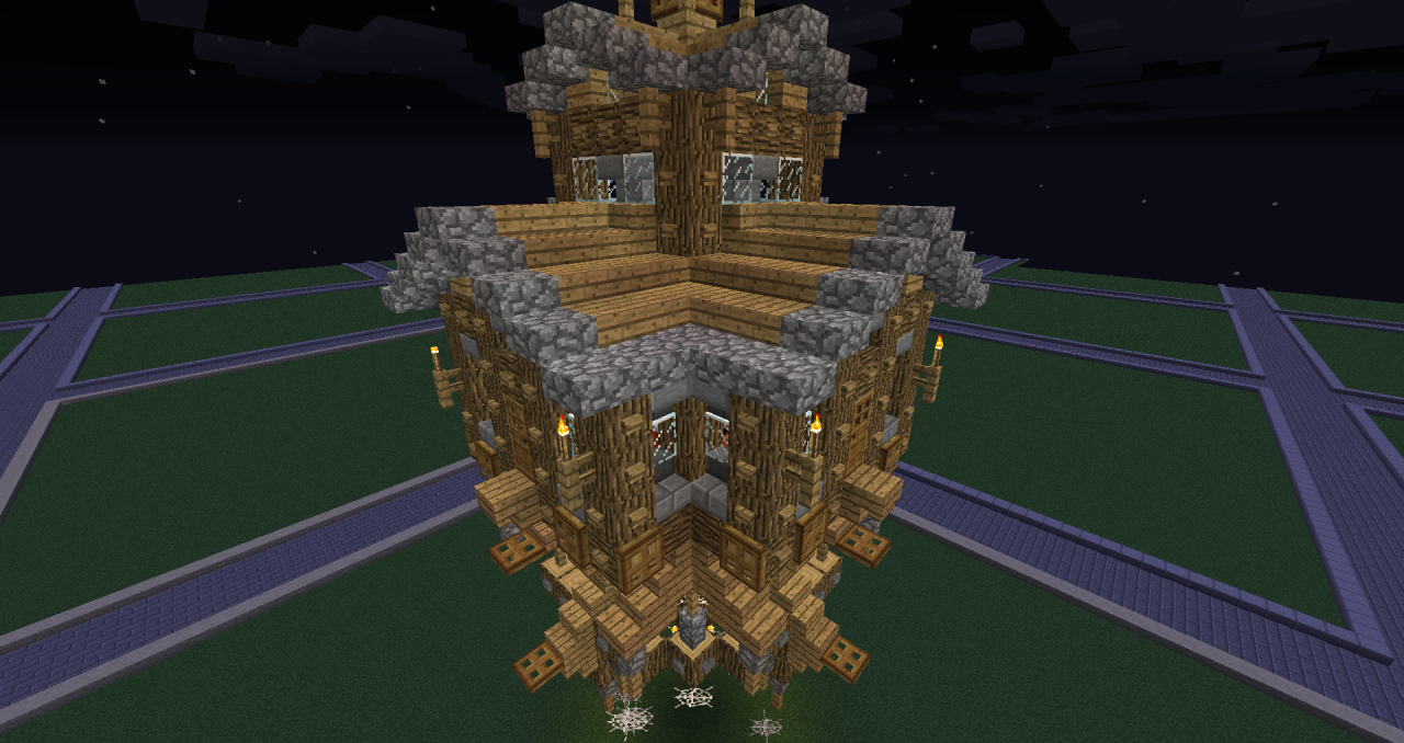 Hot Air Balloon House: Infernal Realms Minecraft Map