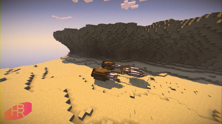Star Wars | Podrace Capture: Model Bran AT-1 Minecraft Map