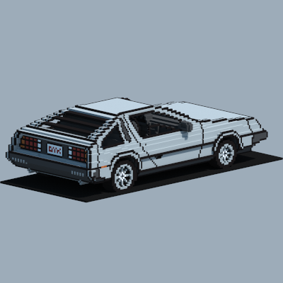 Delorean DMC-12 Retour Vers le Future / Back To The Future Minecraft Map