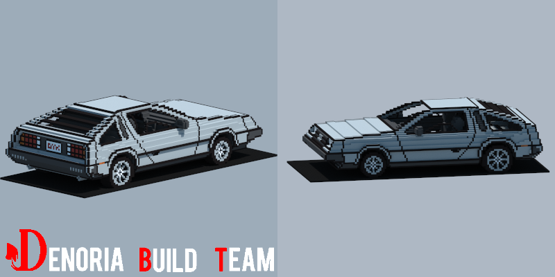 Delorean DMC-12 Retour Vers le Future / Back To The Future Minecraft Map