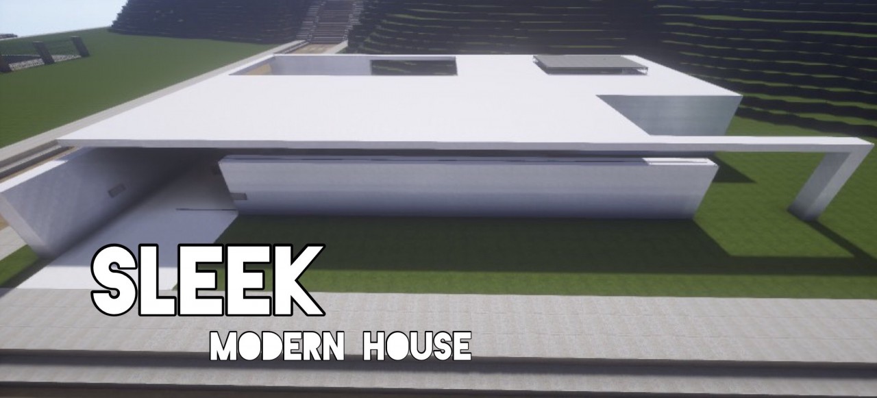 Little sleek modern house Minecraft Map