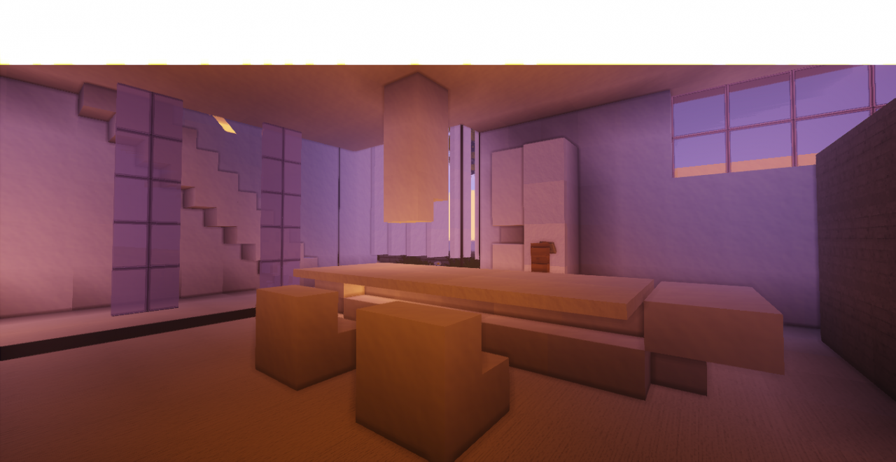 Small minimal modern house Minecraft Map