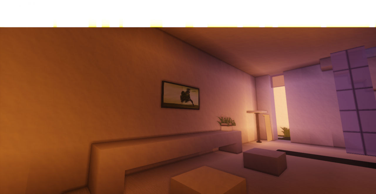 Small minimal modern house Minecraft Map