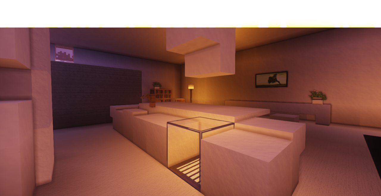 Small minimal modern house Minecraft Map