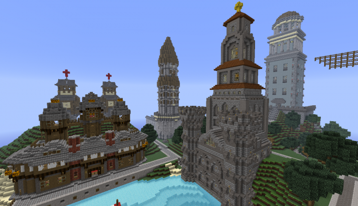My interesting buildings Minecraft Map