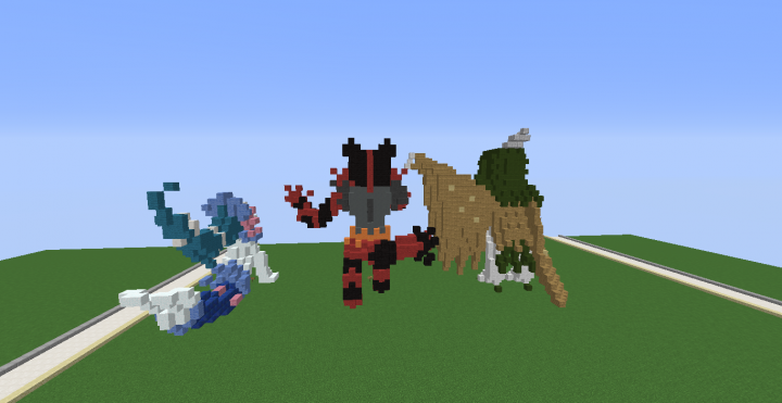Pokémon Sun and Moon - Final Evolutions of the Starters! Minecraft Map