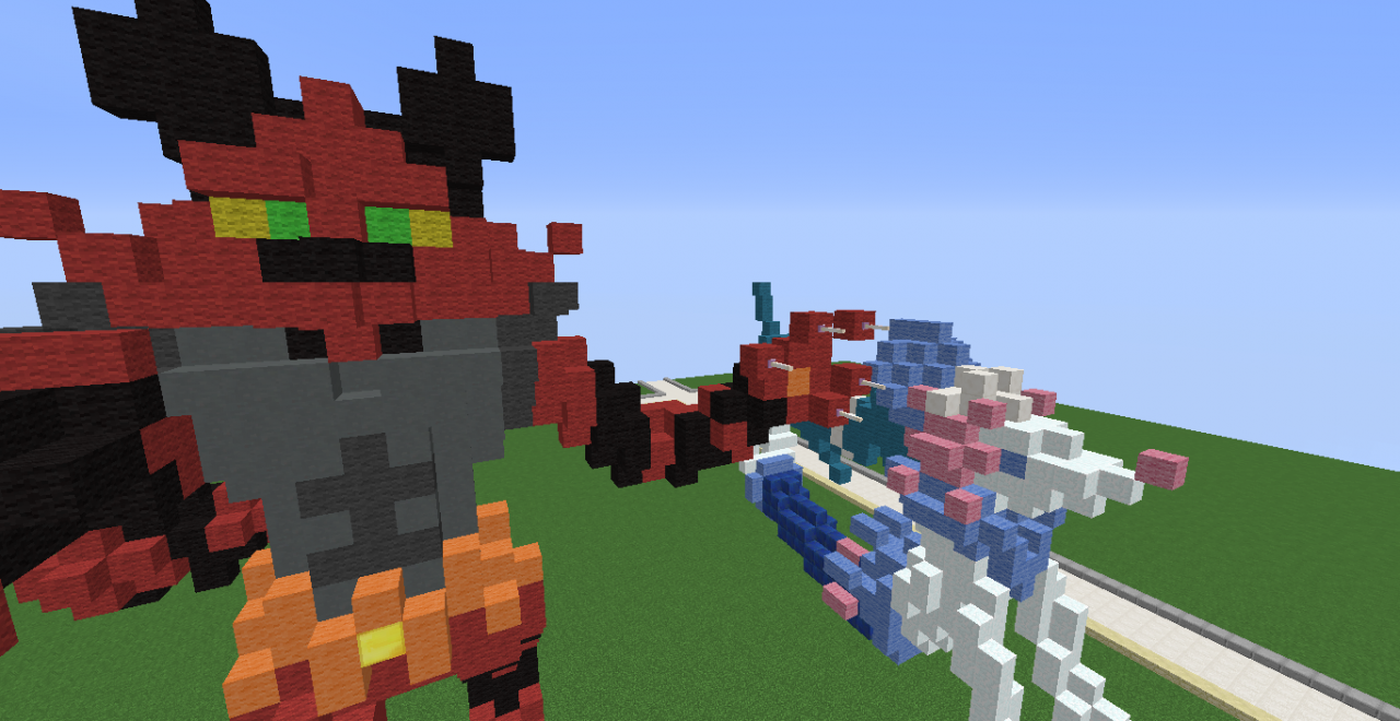 Pokémon Sun and Moon - Final Evolutions of the Starters! Minecraft Map