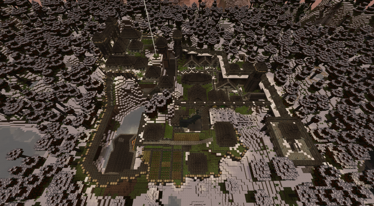 Les terres solitaires / The solitary lands Minecraft Map