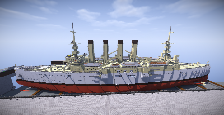 U.S.S. St. Louis | 1.8:1 Scale Protected Cruiser (1906) Minecraft Map