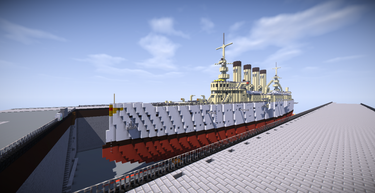 U.S.S. St. Louis | 1.8:1 Scale Protected Cruiser (1906) Minecraft Map