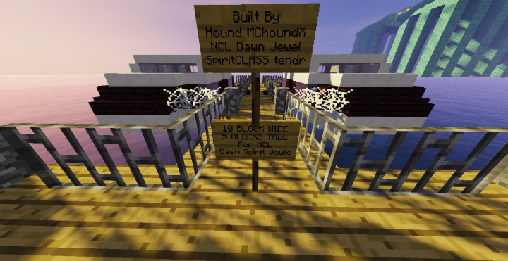 NCL Spirit Dawn Jewel Class Tender Lifeboat! Minecraft Map