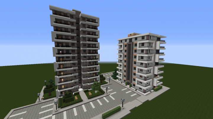 Modern Apartment Building 2 Minecraft Map