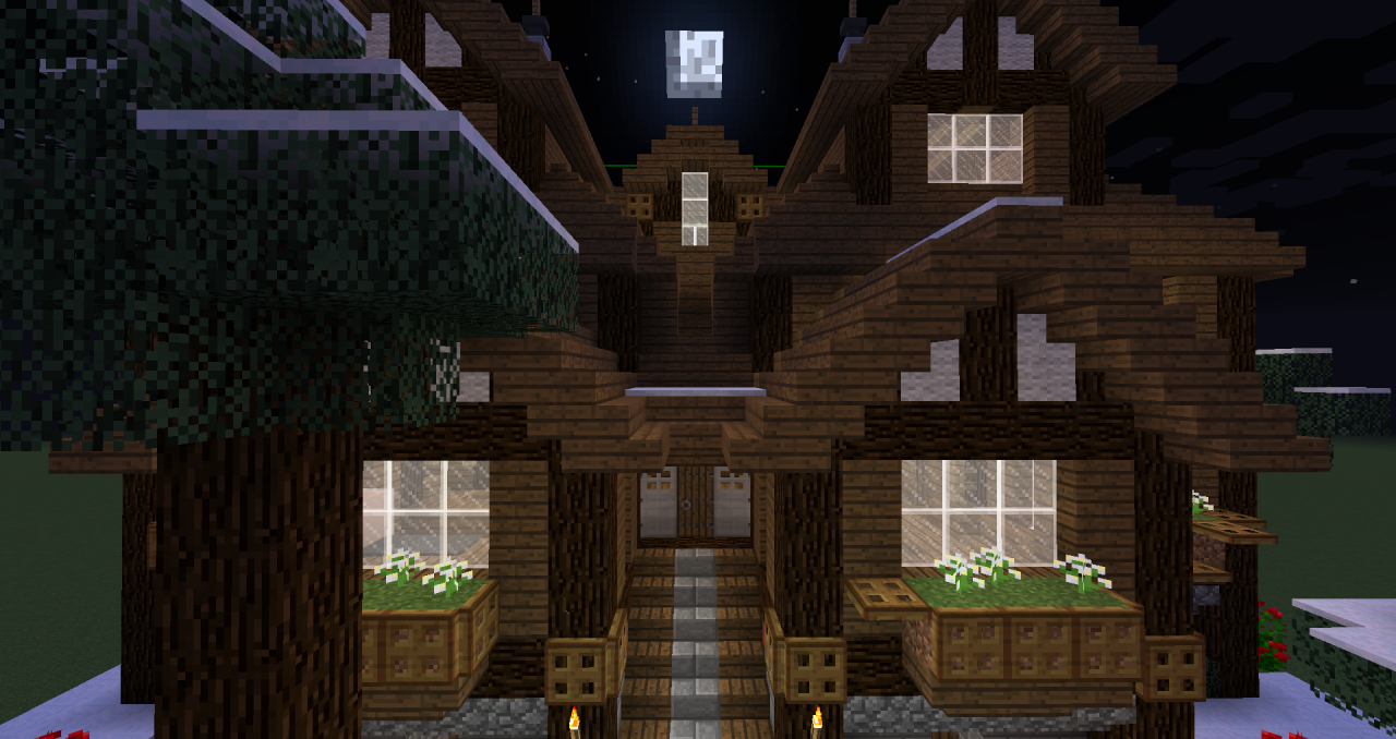 Snowy Cabin Minecraft Map