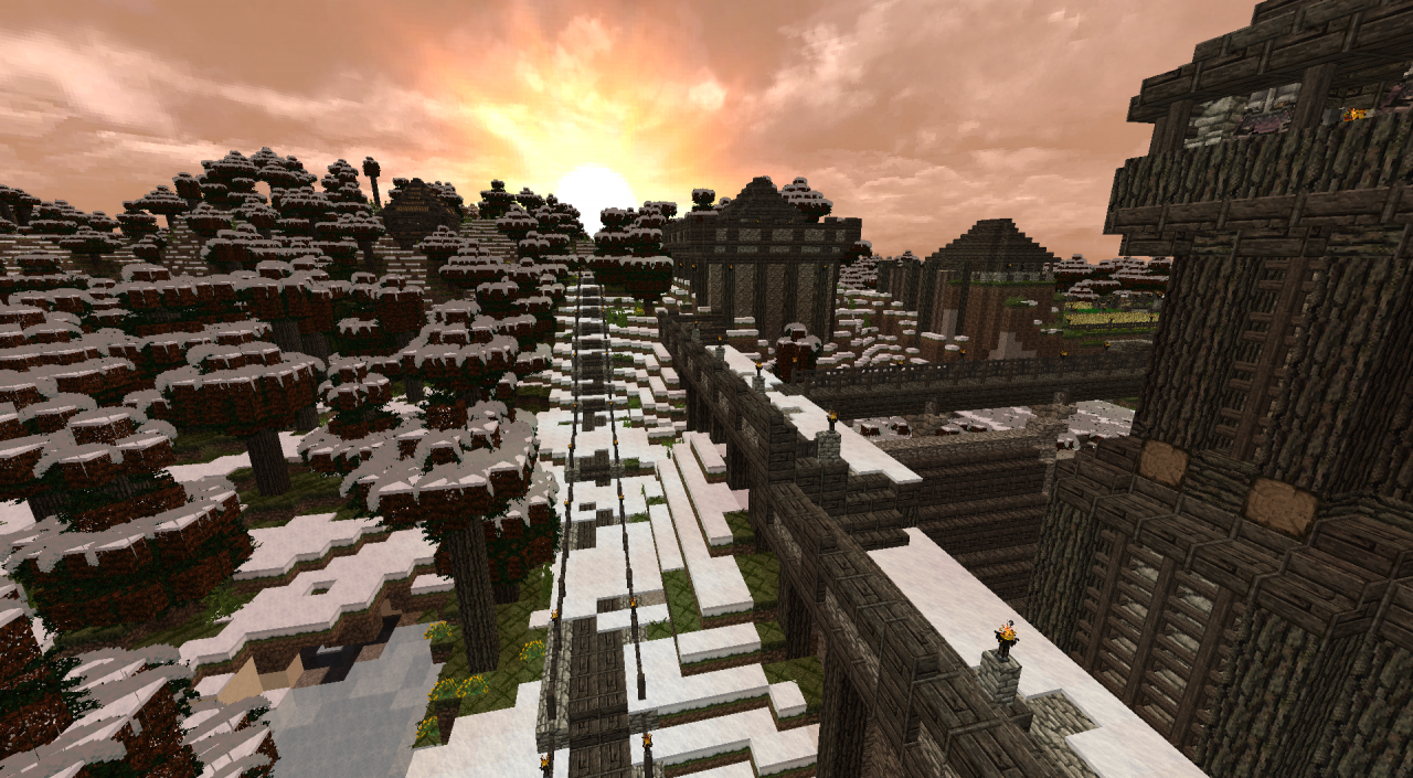 Les terres solitaires / The solitary lands Minecraft Map