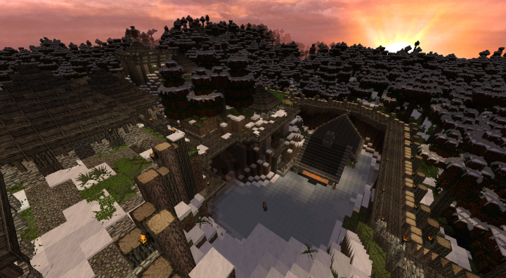 Les terres solitaires / The solitary lands Minecraft Map