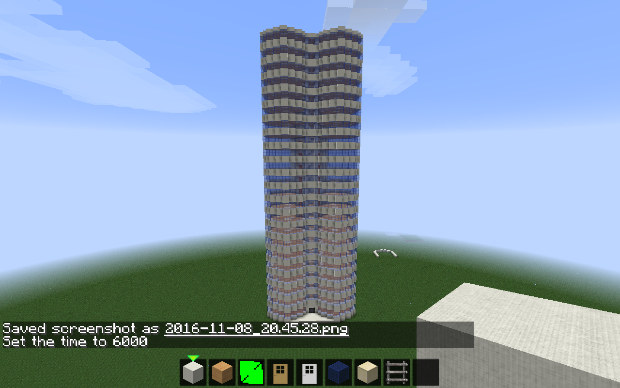 Three-Hexagon Skyscraper Minecraft Map