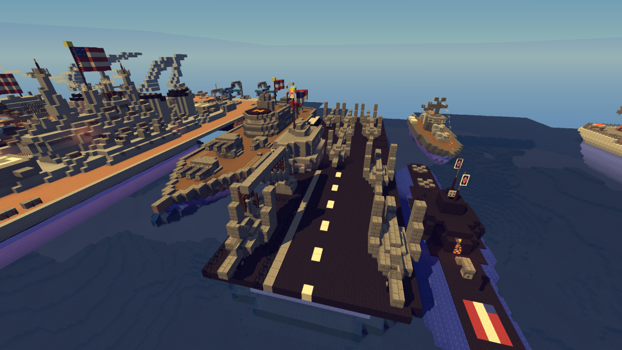 Battle ship fleet Minecraft Map