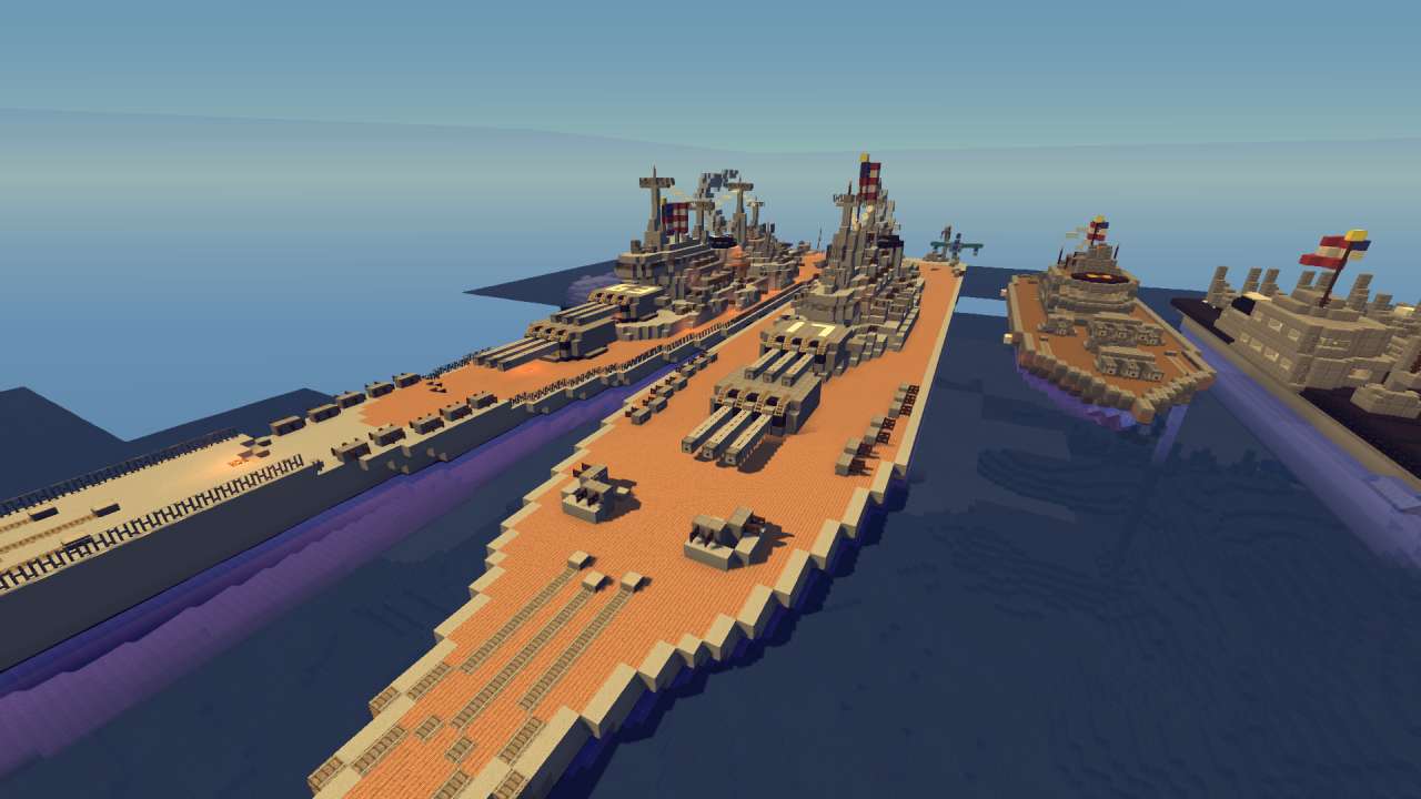 Battle ship fleet Minecraft Map