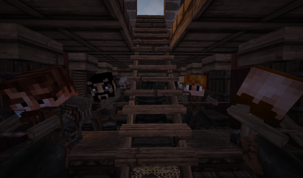 small Galley roman like with crew in ConquestReforged Minecraft Map