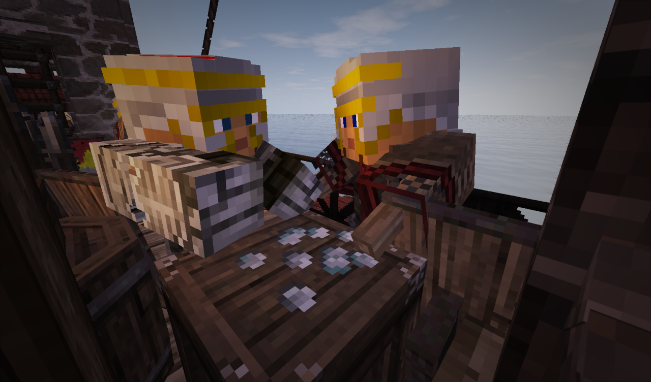 small Galley roman like with crew in ConquestReforged Minecraft Map