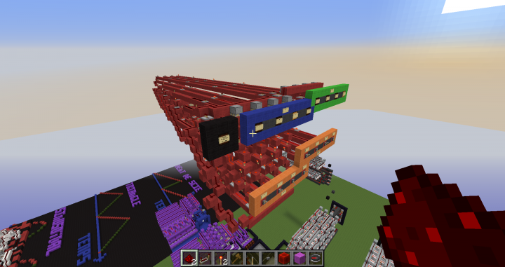 Heealfear - 4 bit Binary divider Minecraft Map