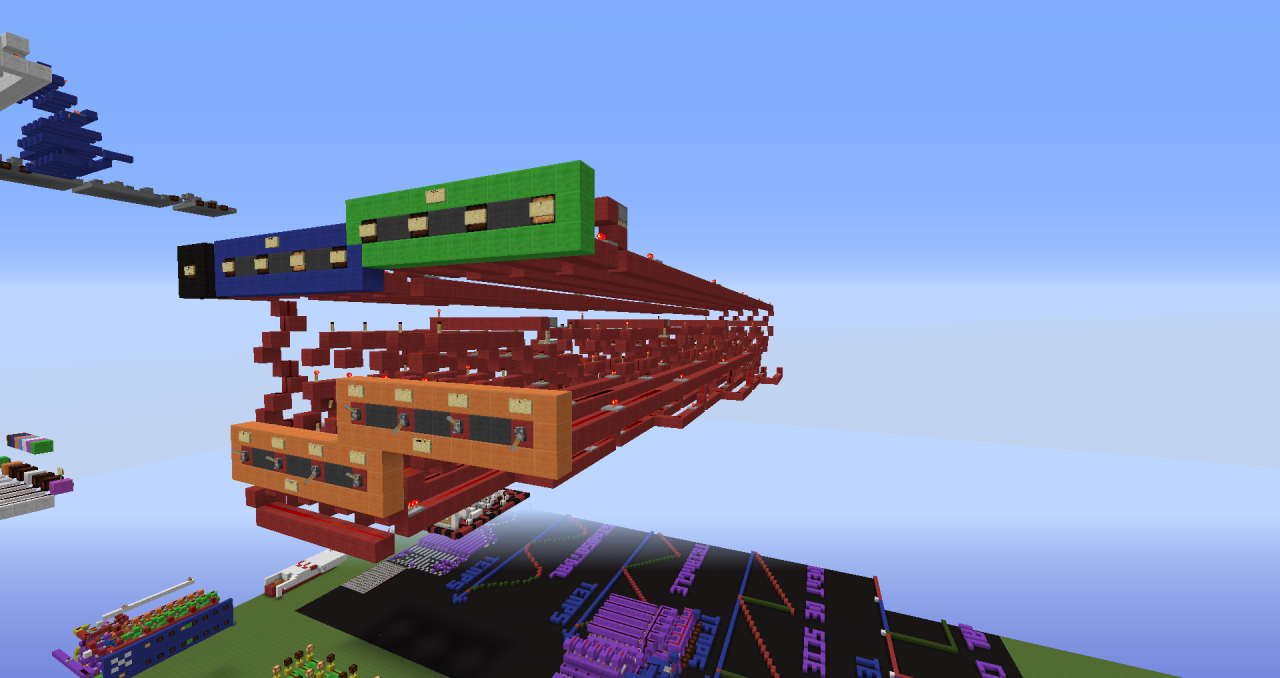 Heealfear - 4 bit Binary divider Minecraft Map