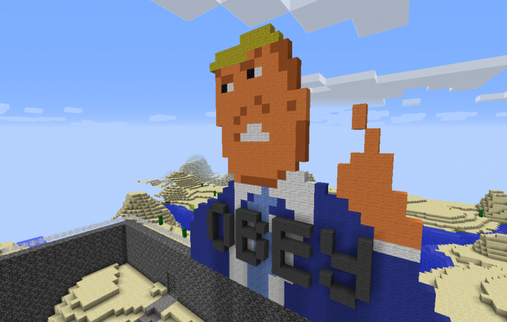 The U.S./Texas trumpian wall Minecraft Map