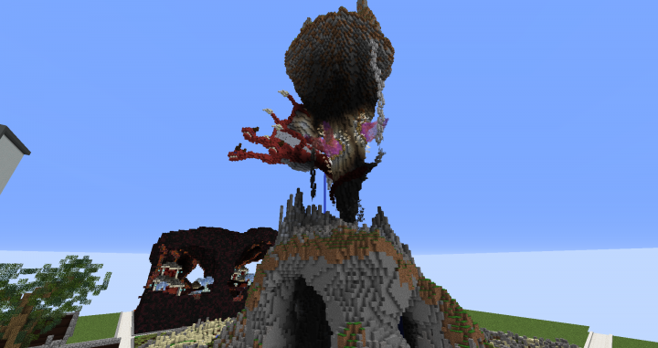 3 headed dragon plot build Minecraft Map