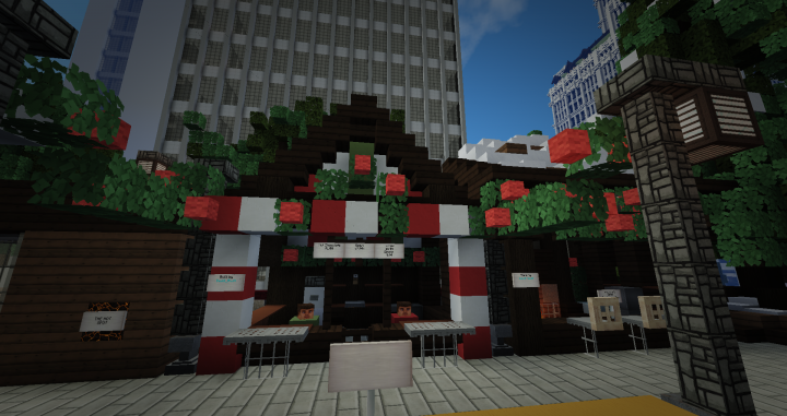 Christmas Market Stalls Minecraft Map