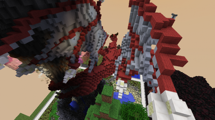 3 headed dragon plot build Minecraft Map