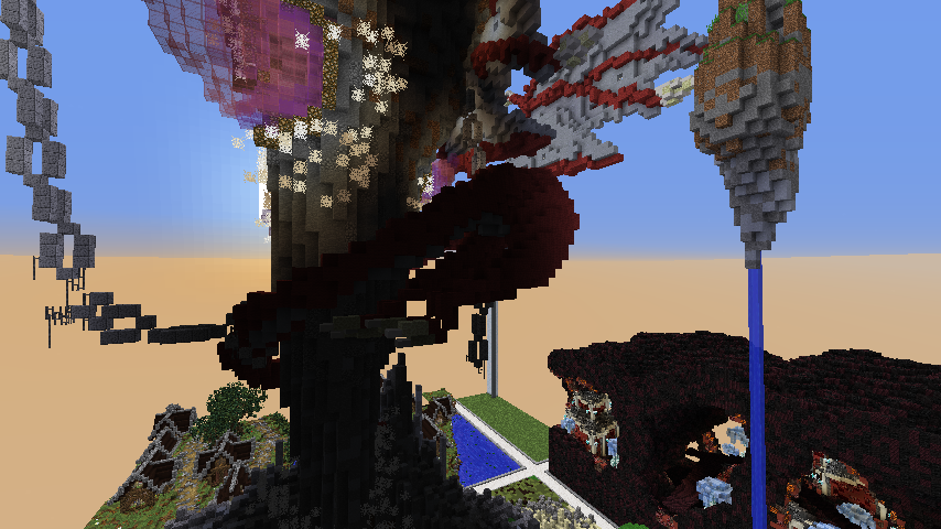 3 headed dragon plot build Minecraft Map