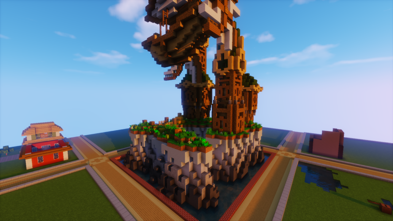 Random Build on Small Plot Minecraft Map