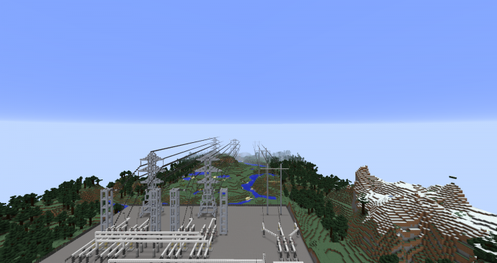 Hydroelectric Power Plant Minecraft Map