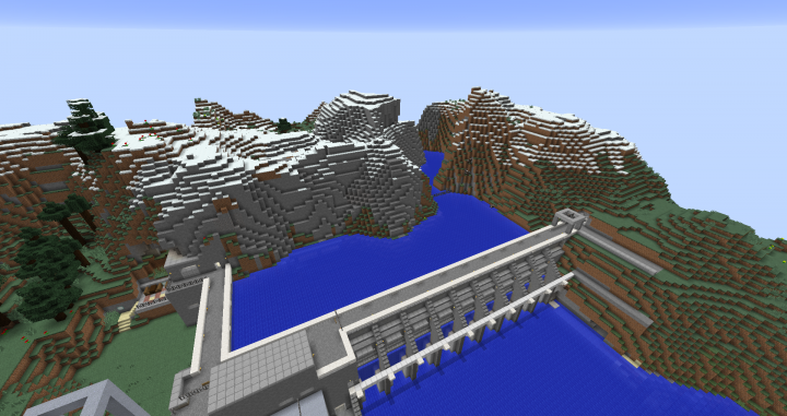 Hydroelectric Power Plant Minecraft Map