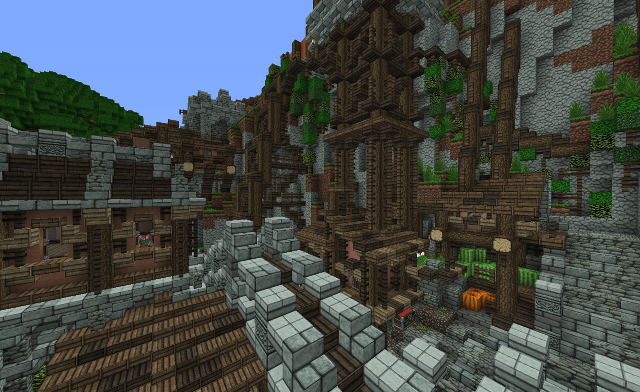 Tropical fantasy City Minecraft Map