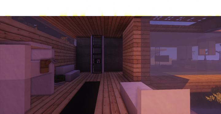 Small concrete modern house Minecraft Map